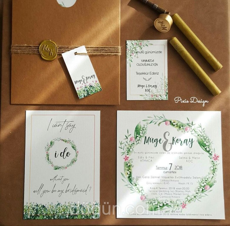 Pixie Design - Düğün Davetiyesi İstanbul